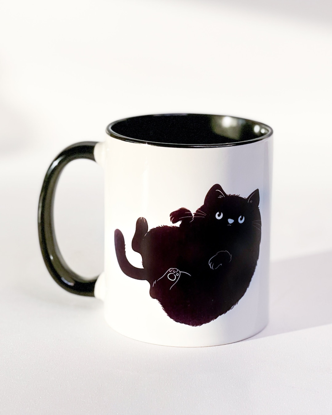 The Black Cat Collective Logo Mug | Cat Mug | Cat Coffee Mug | Cat ...