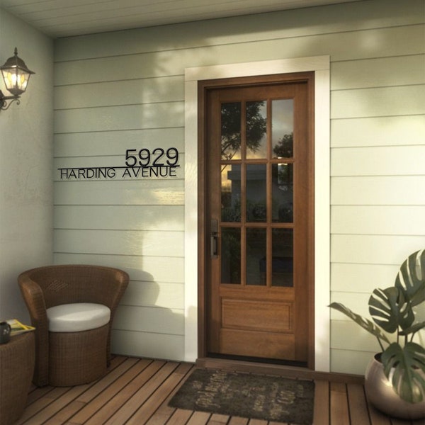 Outdoor House Name Sign, Custom Metal House Name Sign, Personalized ...