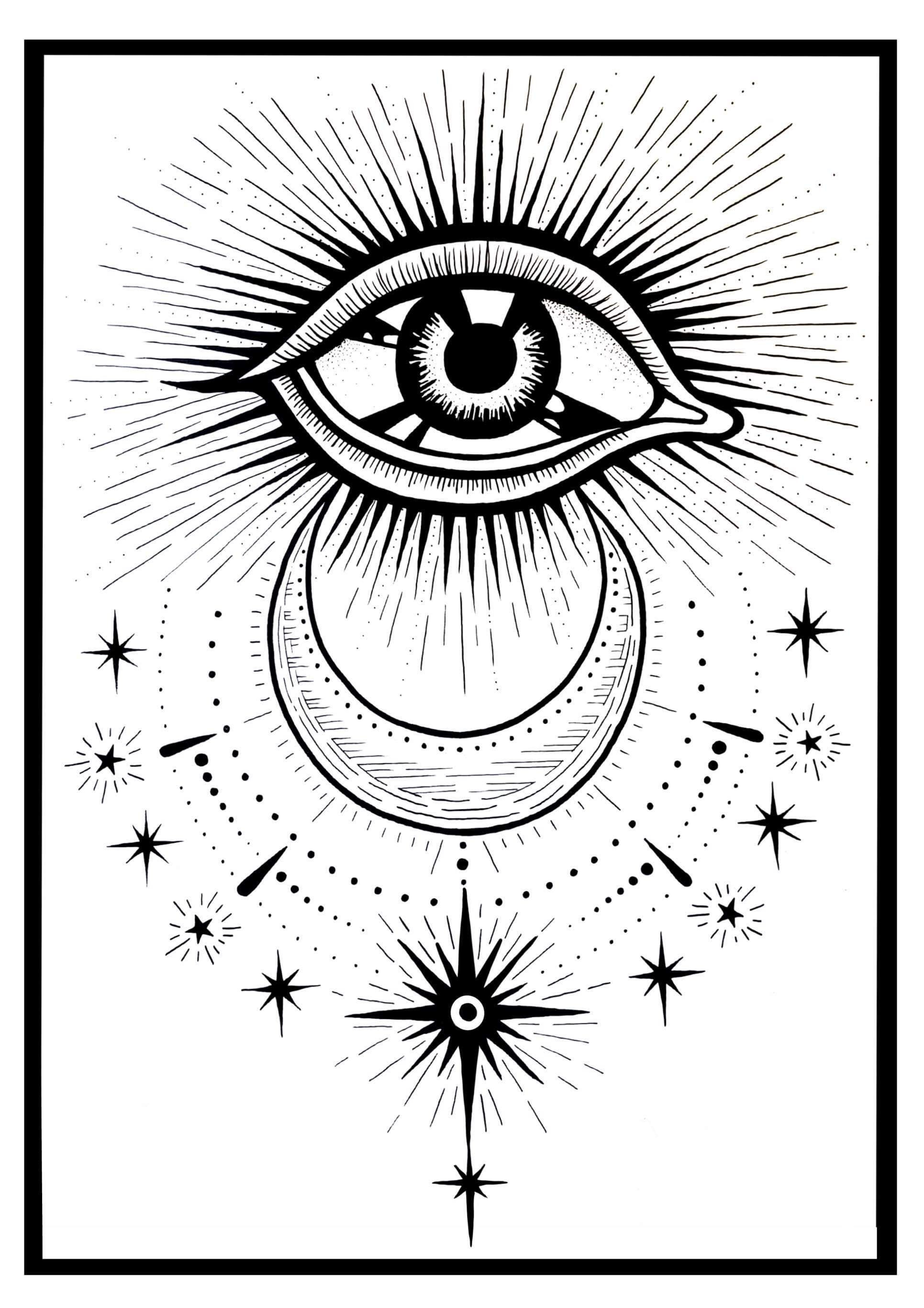 Gothic Eye Drawings