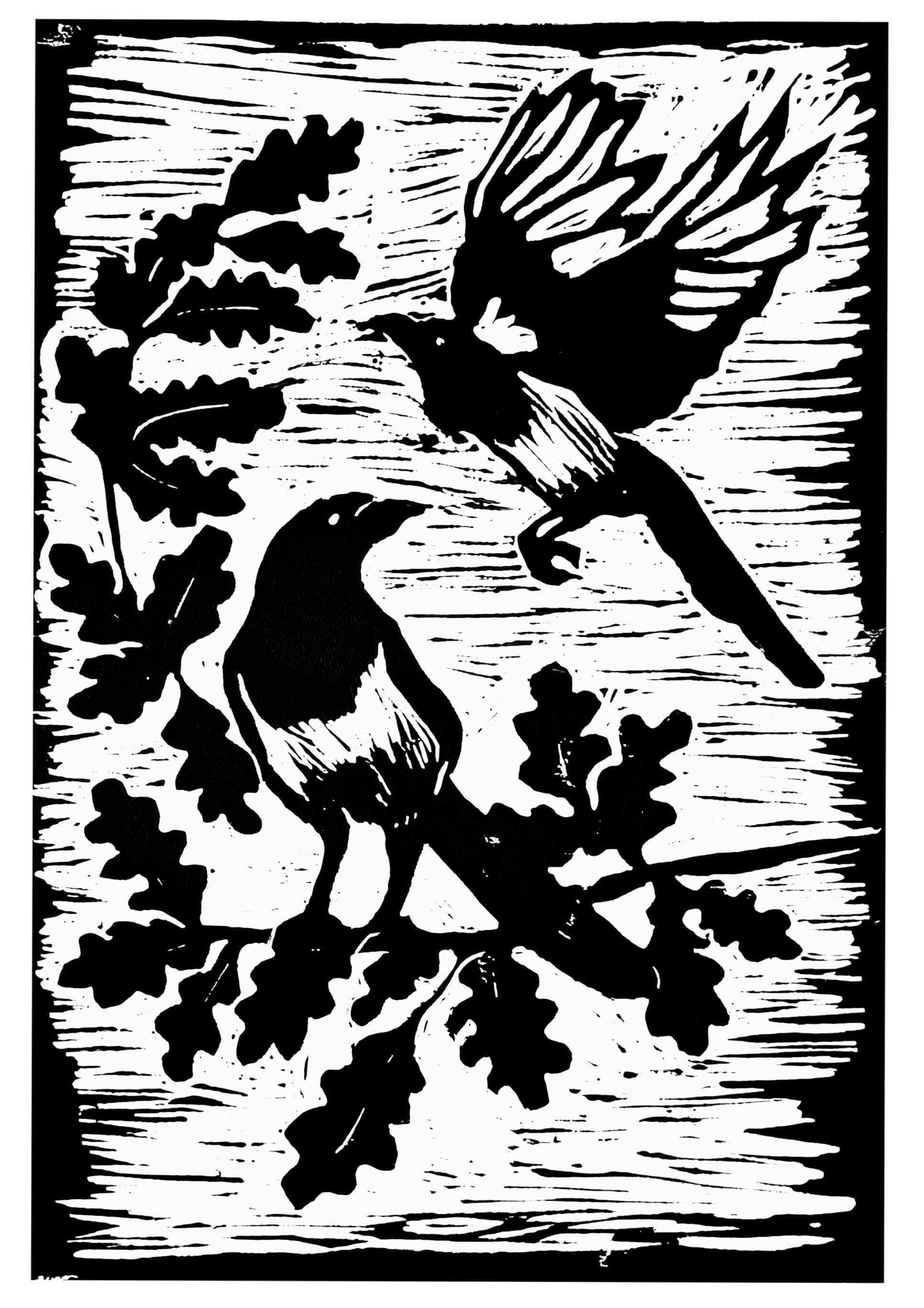 Instant Download Magpies Print Bird Gifts Goth Home Decor - Etsy