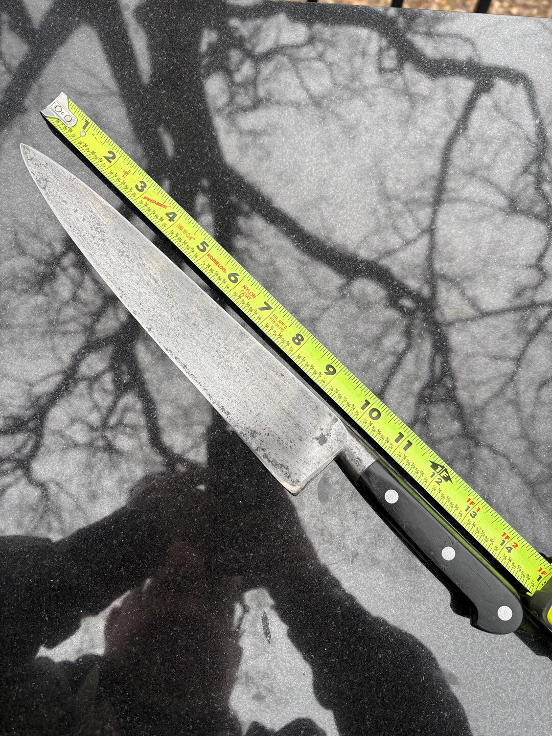 Carbon Steel Sabatier Chef's Knife - Etsy