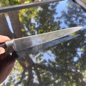 Carbon Steel Four Star Elephant Sabatier Chef's Knife (2) - Etsy