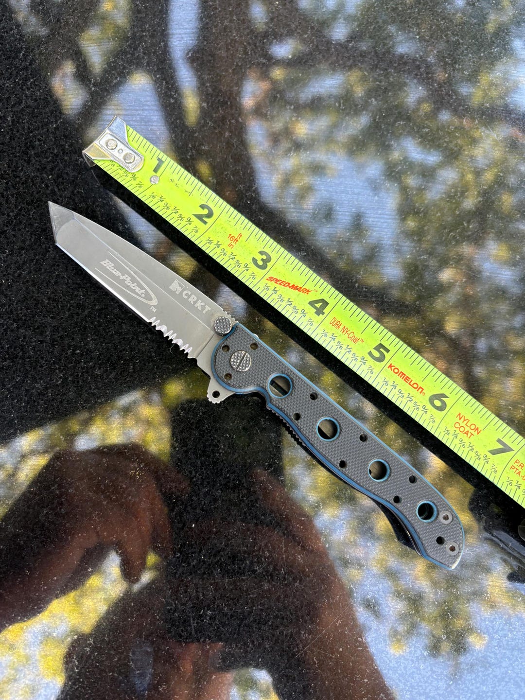 CRKT Blue-point Pocket Knife - Etsy