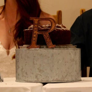 Leather Tooled Cake Topper - Etsy