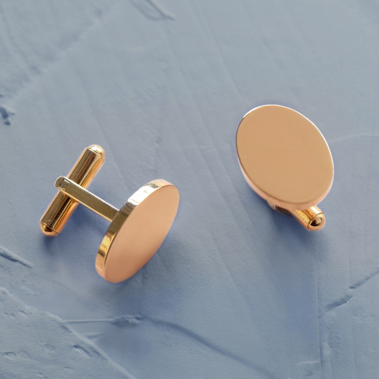 Engravable Cufflinks for Men: Personalized Monogrammed Steel Cuff Links ...