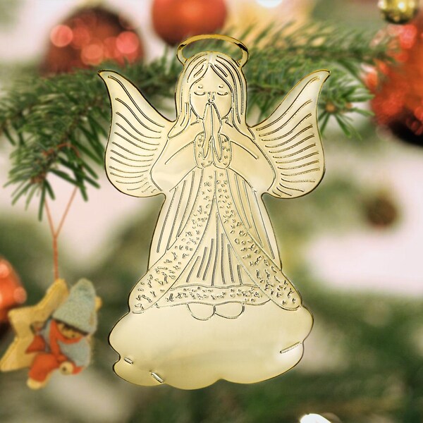 Gold Angel Ornaments - Etsy