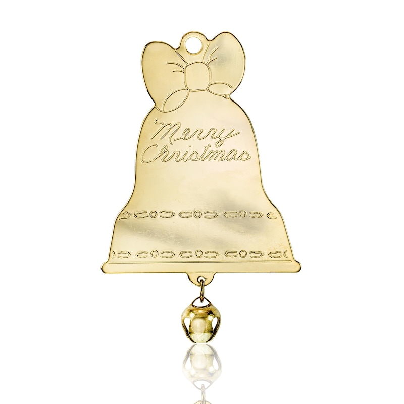 Silver Bell Ornament - Etsy