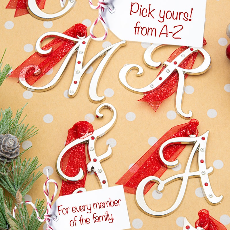 B Monogram Ornament - Etsy