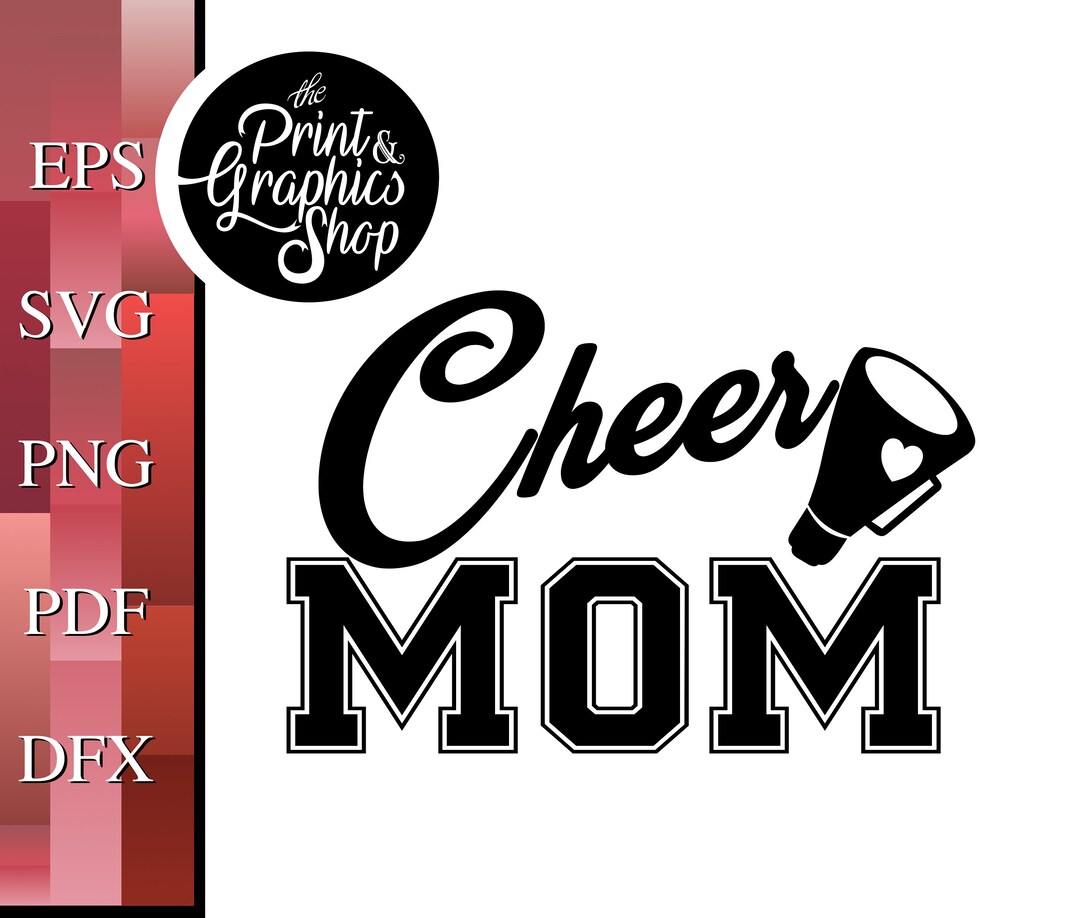 Cheer Mom SVG, Clipart, Vector, Digital Download, Instant Download, Cut ...