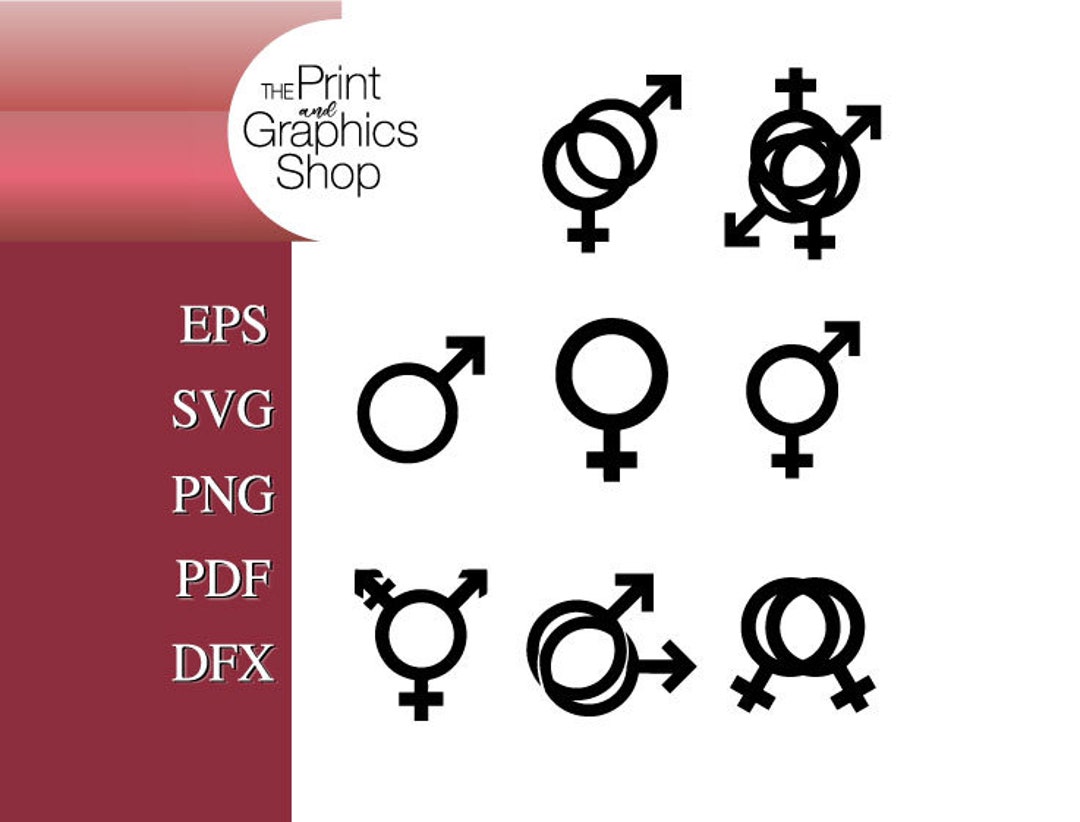 Gender Symbols Bundle, SVG, Clipart, Digital Download, Instant Download ...