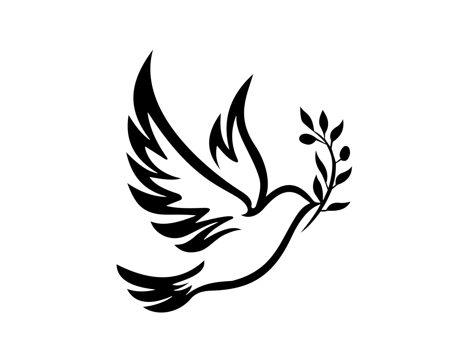 Friedenstaube SVG, weiße Taube SVG, Friedenstaube, Taube Clipart, Vogel ...