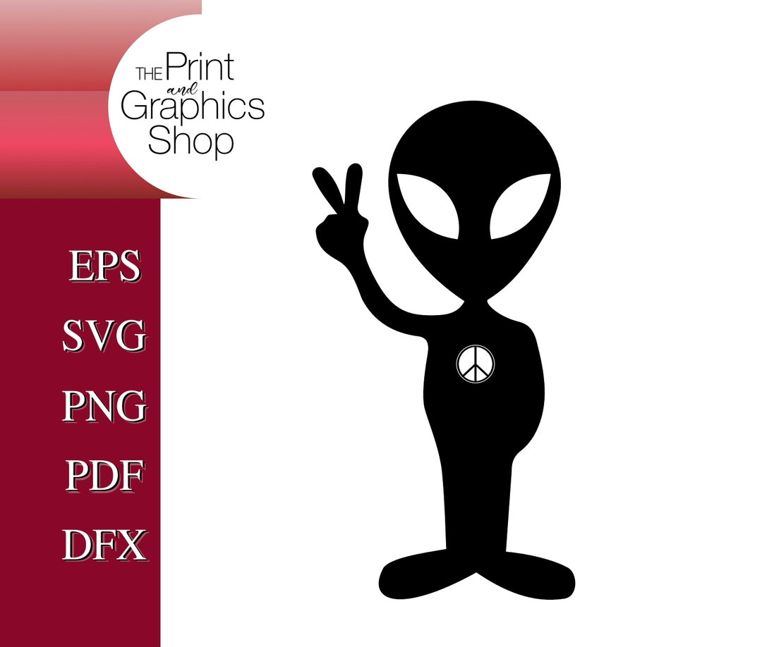 Alien SVG, Clipart, Vector, Digital Download, Instant Download, Cut ...