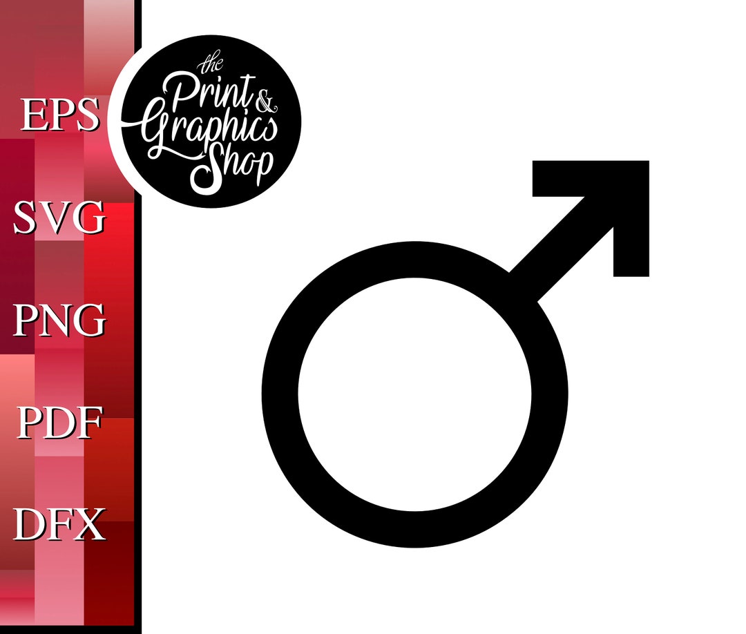 Male Symbol, SVG, Clipart, Download, Instant Download, Cut File, Gender ...