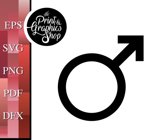 Male Symbol SVG Clipart Download Instant Download Cut | Etsy Ireland