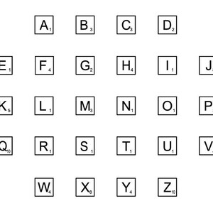 Scrabble Tiles, Clipart, Vector, Digital Download, Instant Download ...