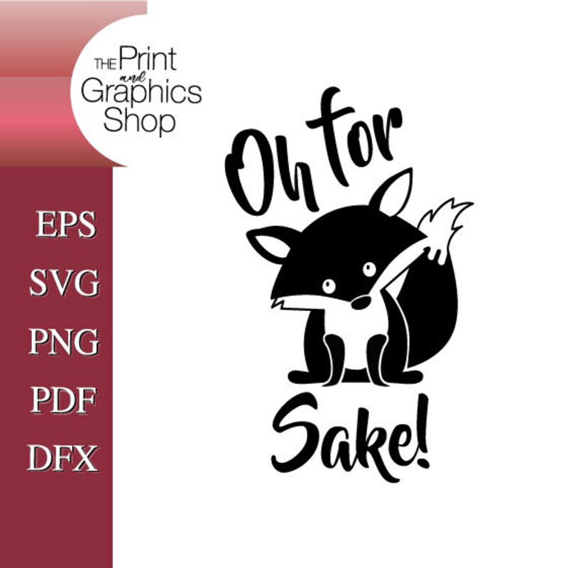 For Fox Sake Svg - Etsy