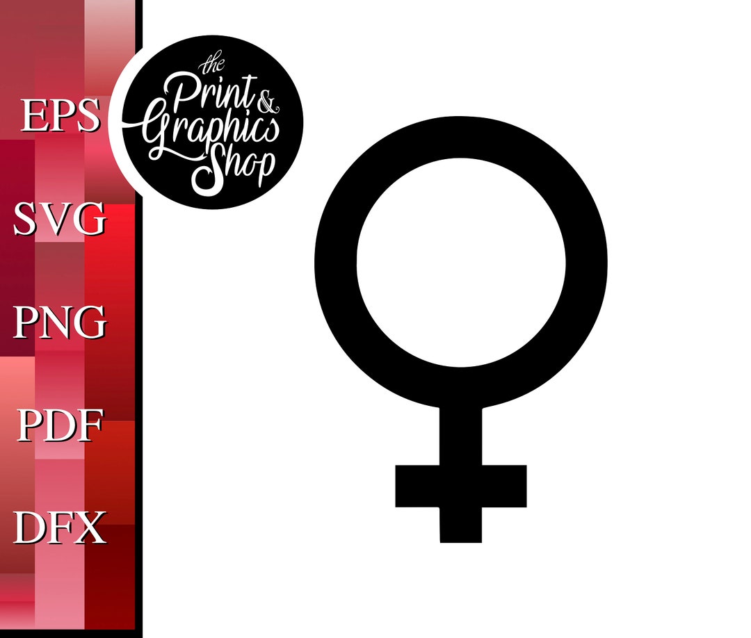 Female Gender Symbol SVG Gender Clipart Gender Vector - Etsy