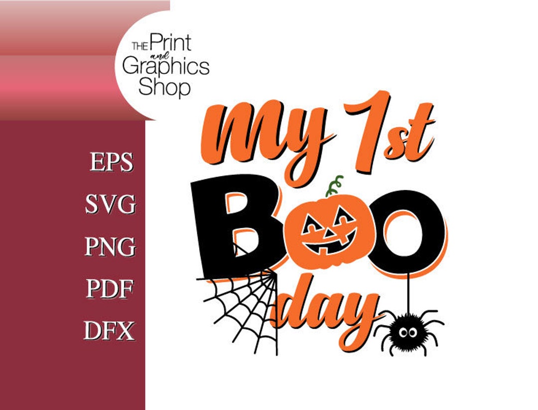 My First Boo Day SVG, Halloween Clipart (digital Download) - Etsy
