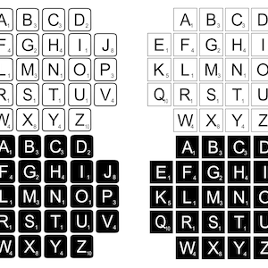 Scrabble Tiles, Clipart, Vector, Digital Download, Instant Download ...