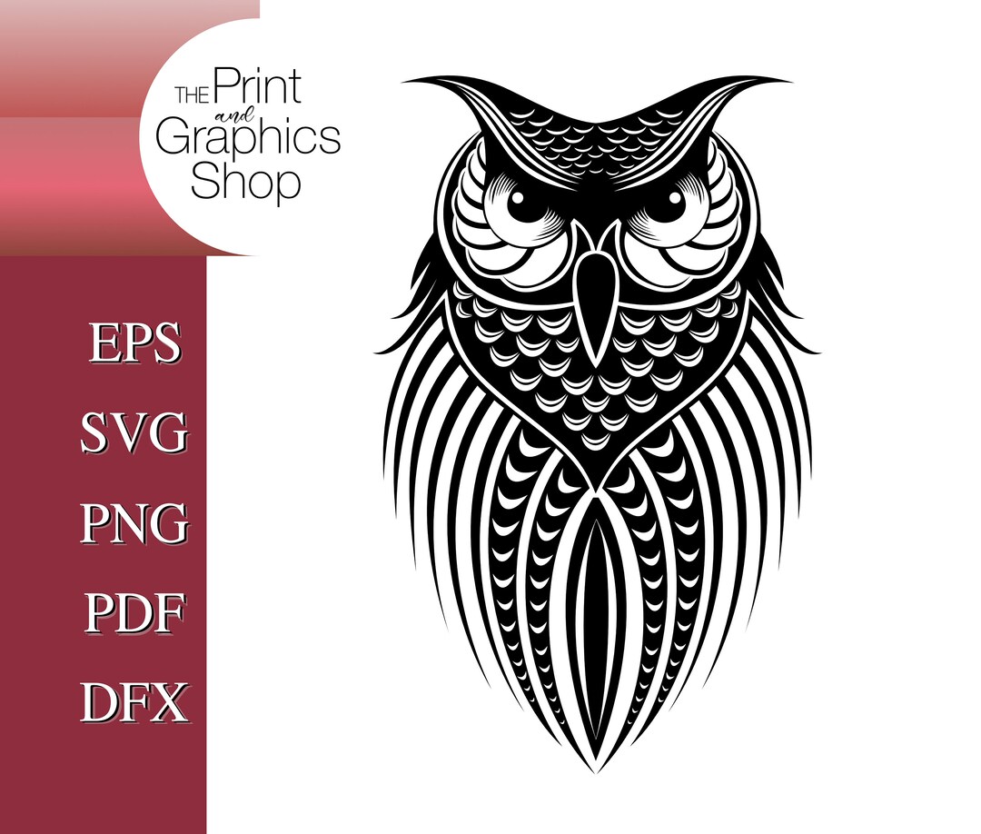 Owl SVG, Owl Clipart, Owl Cut File, Geometric Graphics, Owl, Instant ...