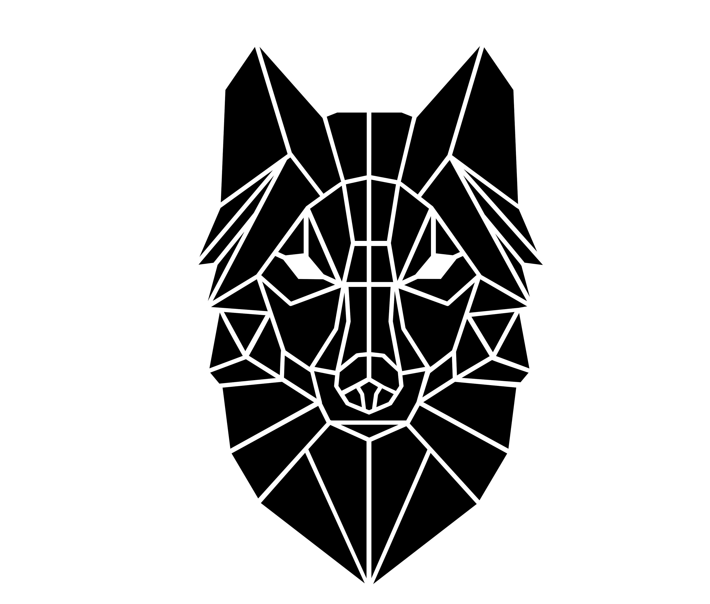 Geometric Wolf SVG Wolf SVG Wolf Clipart Wolf Vector | Etsy