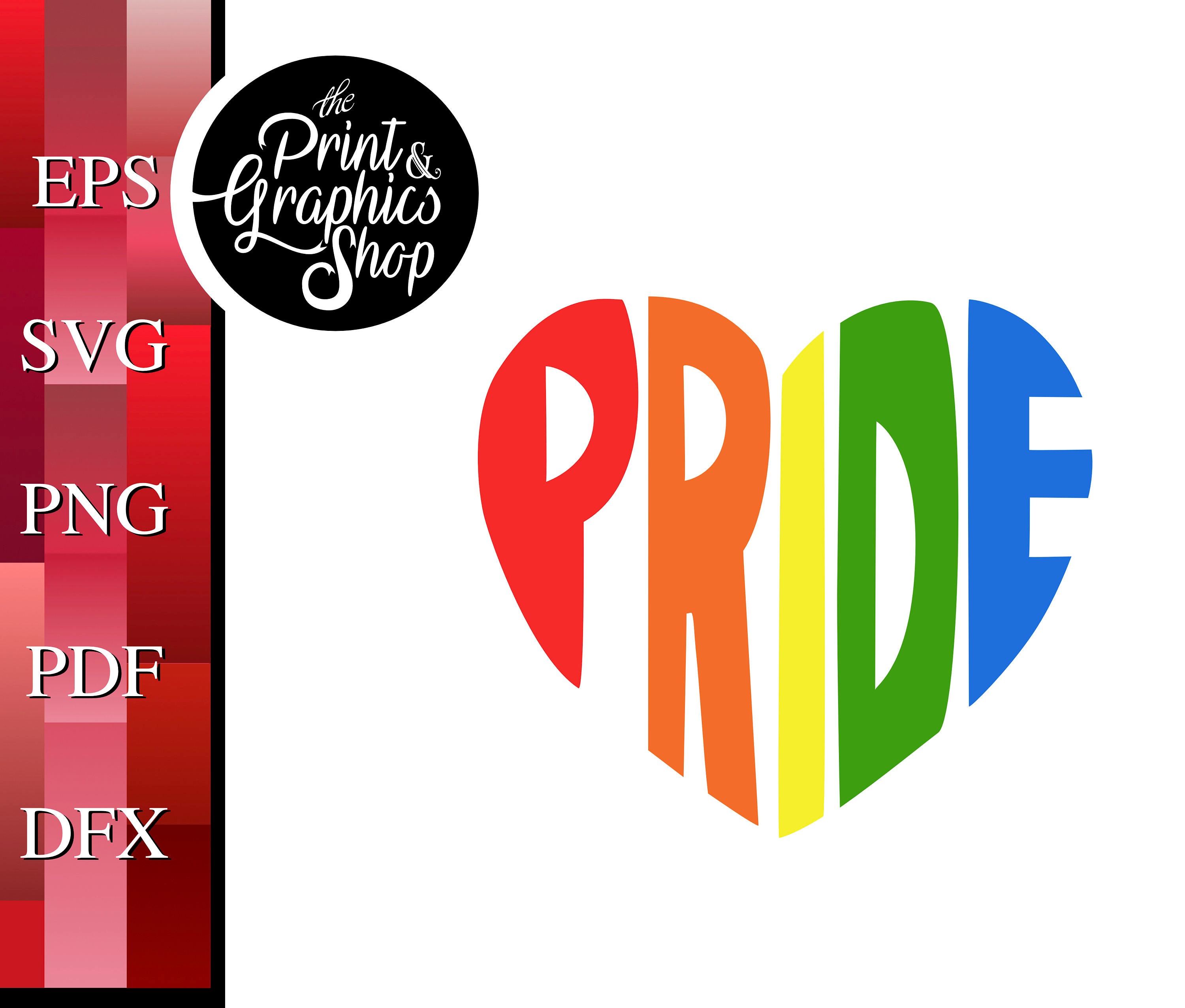 Pride Heart SVG Pride Month Svg Cricut Cut File Clipart - Etsy