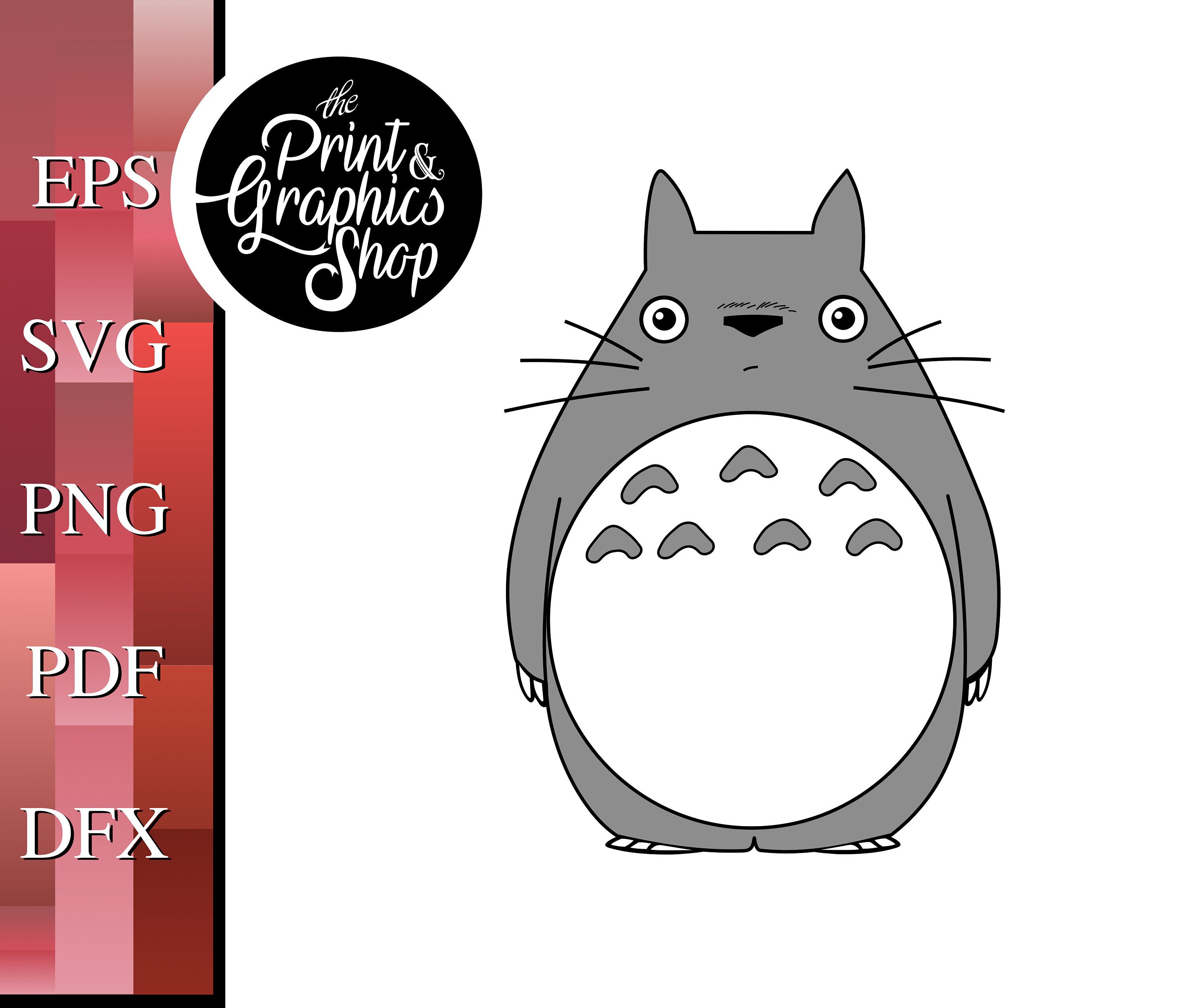 My Neighbor Totoro SVG Anime SVG Digital Download Clipart | Etsy Singapore