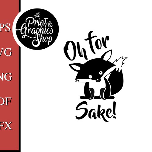 OH for Fox Sake / SVG Cut File / Car Decal SVG / Instant - Etsy
