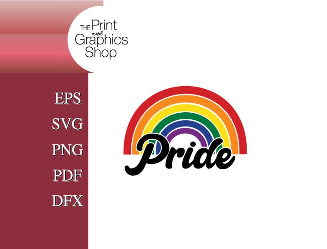 Pride Rainbow SVG, Pride Month Svg, Cricut Cut File, SVG, PDF, Eps ...