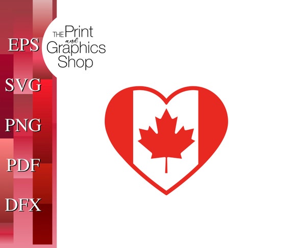 Canada Flag SVG Clipart Vector Digital Download Instant - Etsy