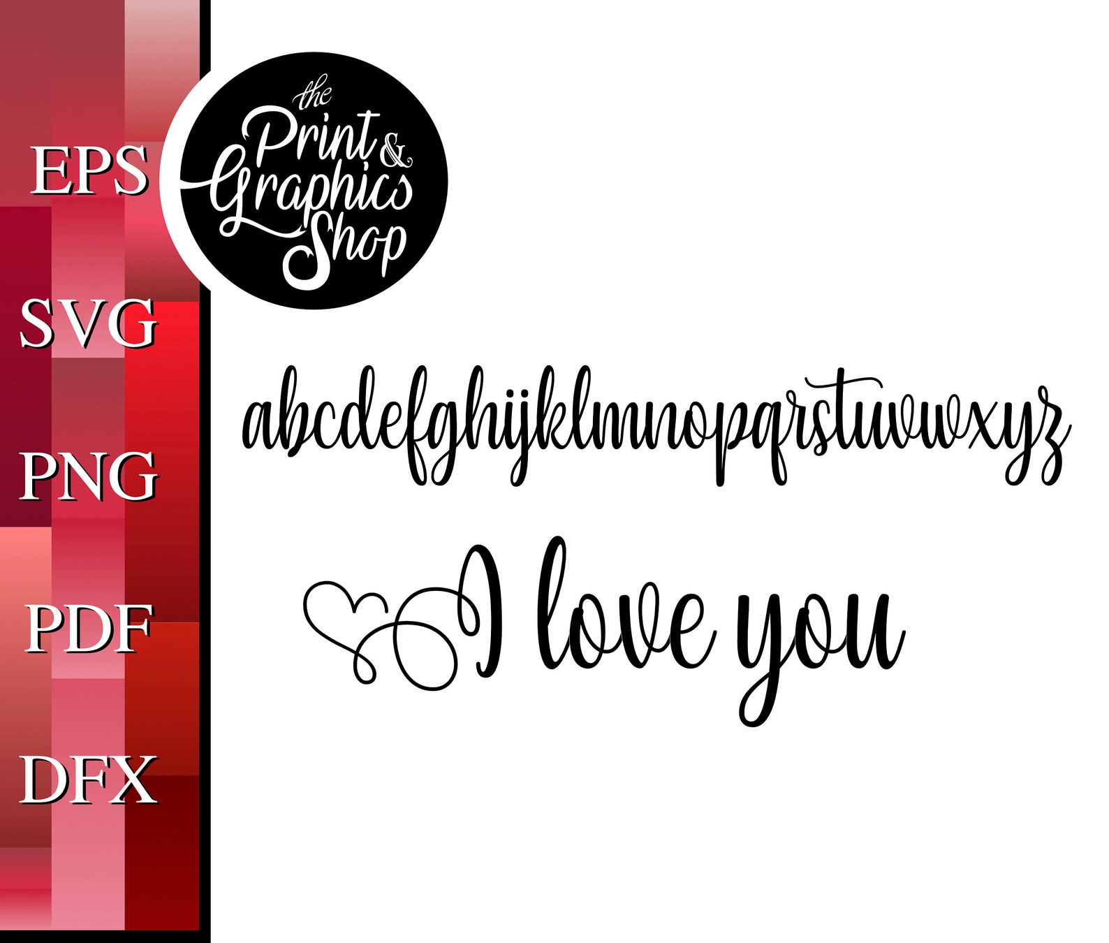 Script Alphabet SVG EPS Clipart Digital Download Instant - Etsy