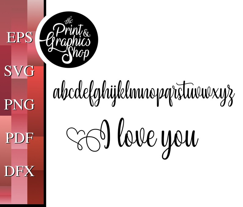 Script Alphabet SVG EPS Clipart Digital Download Instant - Etsy