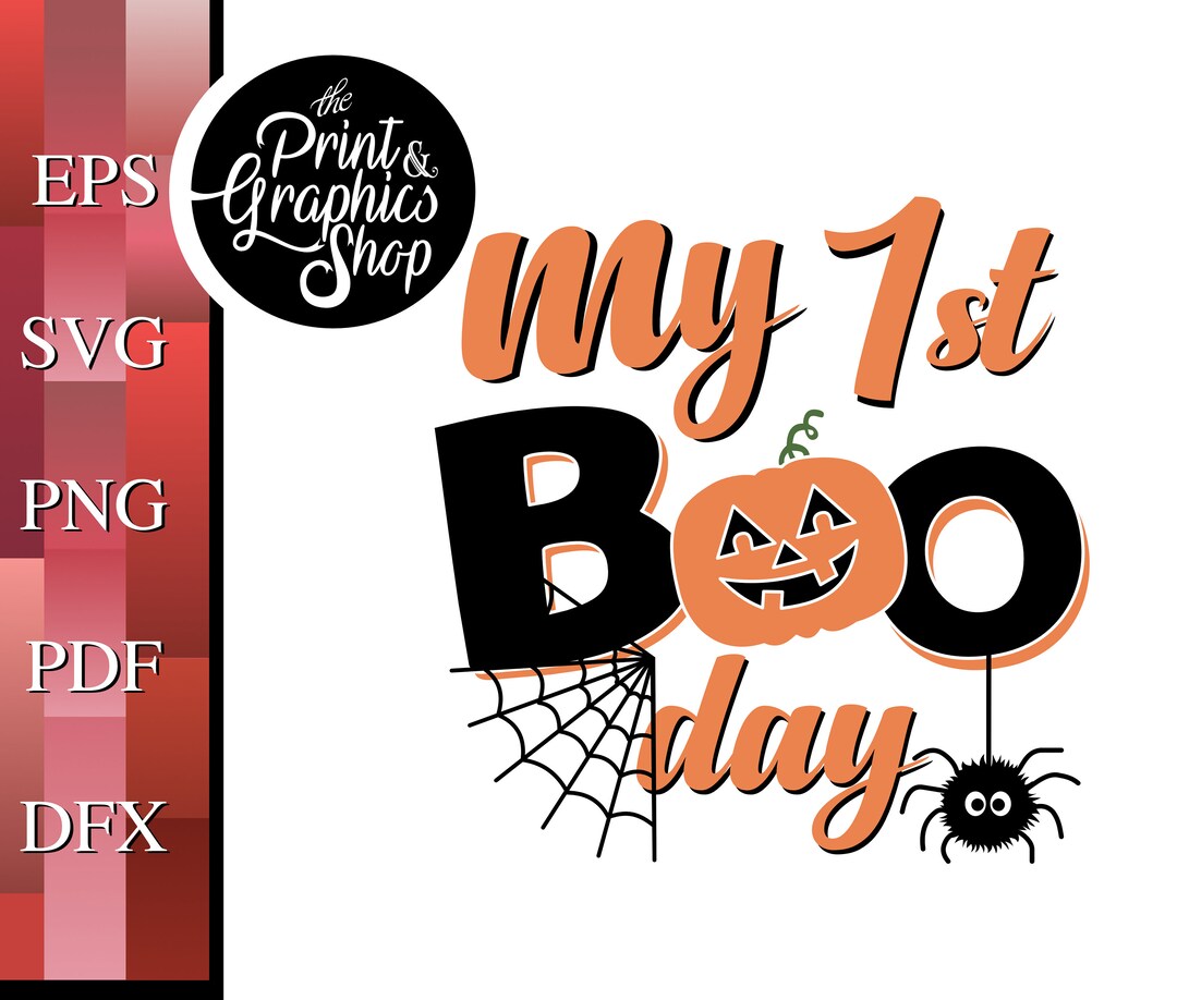 My First Boo Day, SVG, EPS, Clipart, Halloween, Digital Download, Cut ...