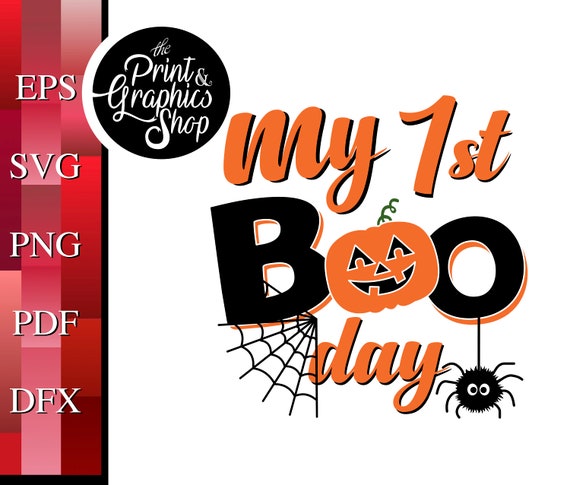 My First Boo Day SVG EPS Clipart Halloween Digital | Etsy