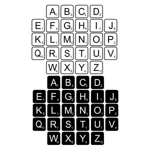 Scrabble Tiles, Clipart, Vector, Digital Download, Instant Download ...