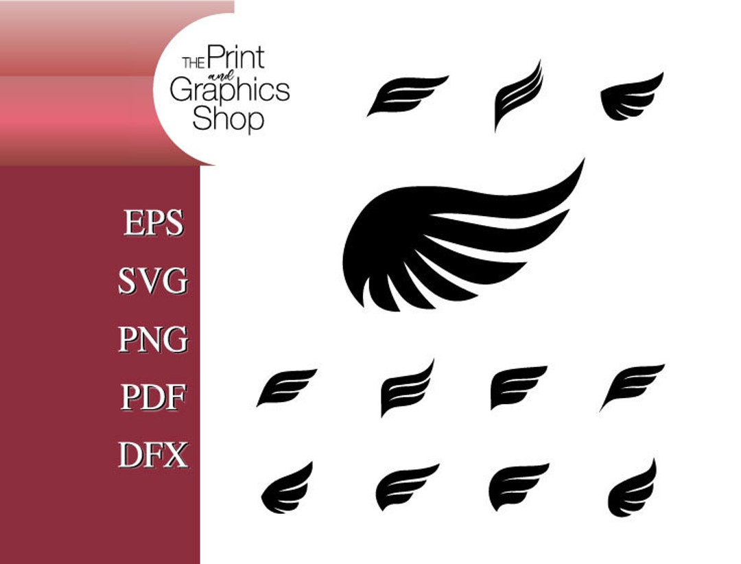 Wings SVG, EPS, Clipart, Wings Svg, Vector, Digital Download, Instant ...
