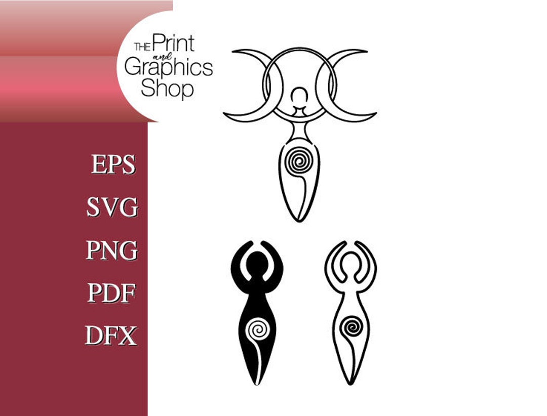 Fertility Goddess SVG, Triple Goddess SVG, Pagan, Witchcraft Svg ...