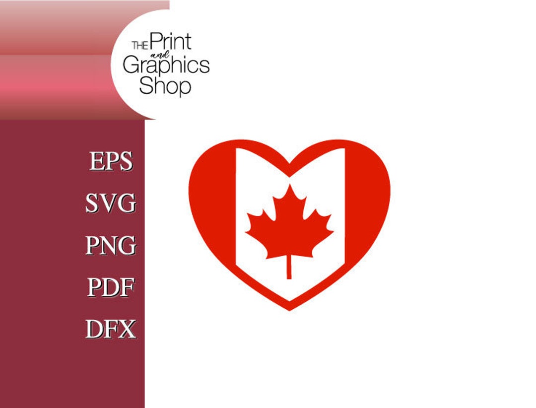 Canada Flag SVG, Clipart, Vector, Digital Download, Instant Download ...