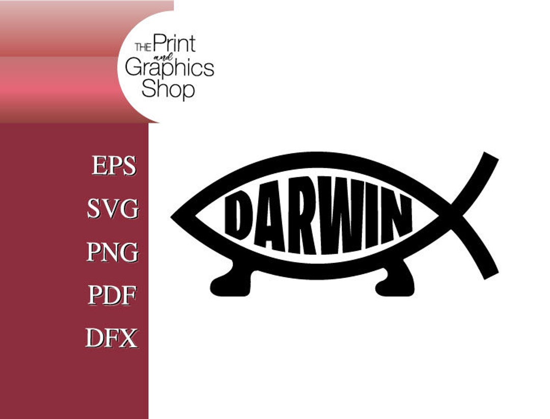 Darwin Fish SVG, EPS, Clipart, Darwin Svg, Vector, Digital Download ...