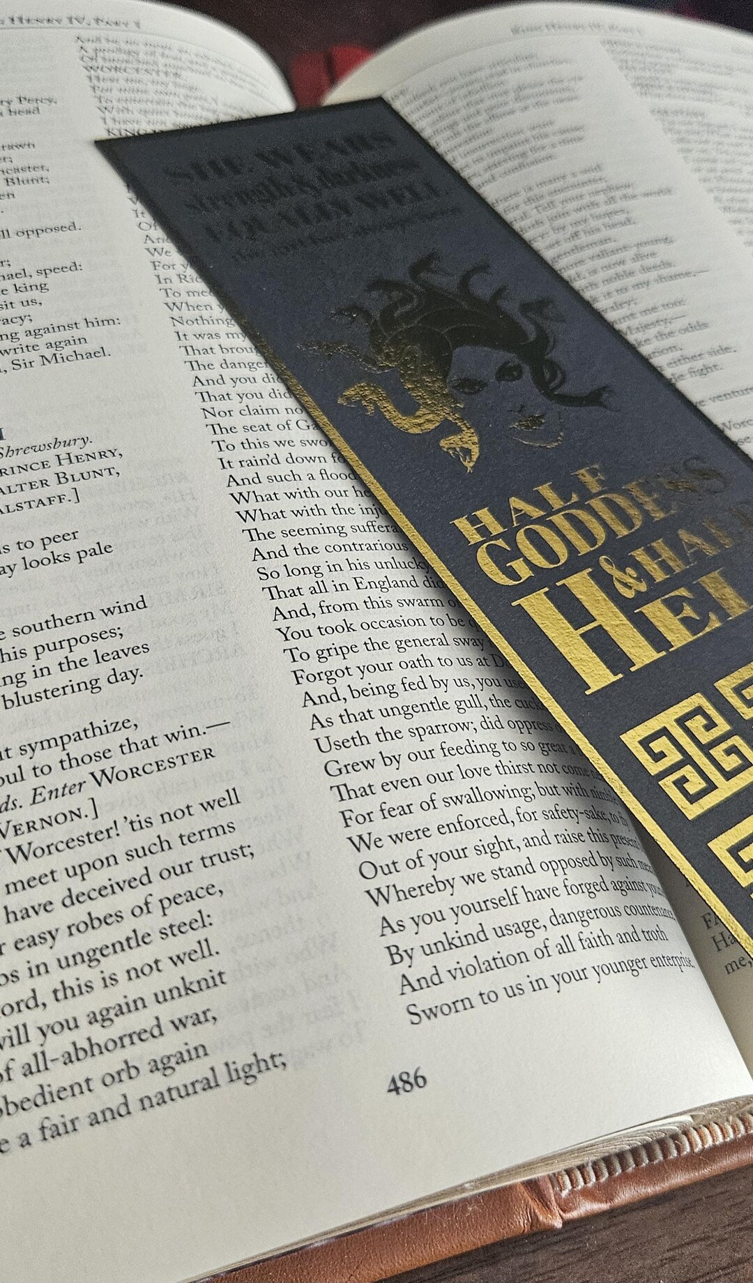 Medusa Gold Foil Bookmark: Greek Mythology Book Lover Gift - Etsy