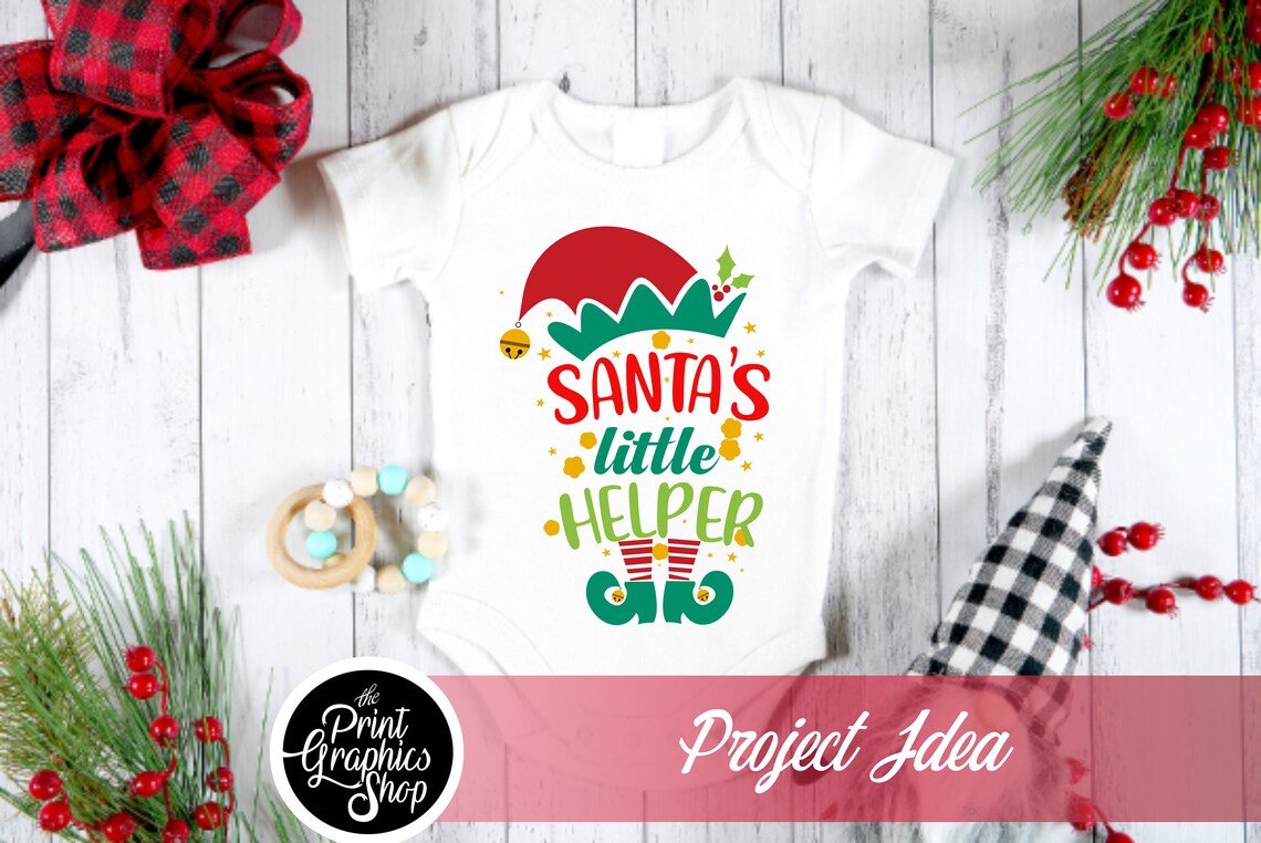 Santas Little Helper Helper Elf SVG Christmas Christmas - Etsy