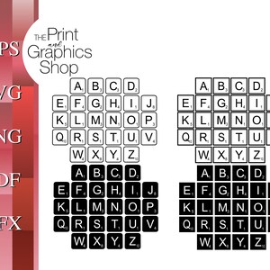 Scrabble Tiles Clipart Vector Digital Download Instant - Etsy