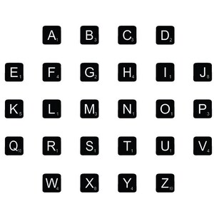 Scrabble Tiles, Clipart, Vector, Digital Download, Instant Download ...