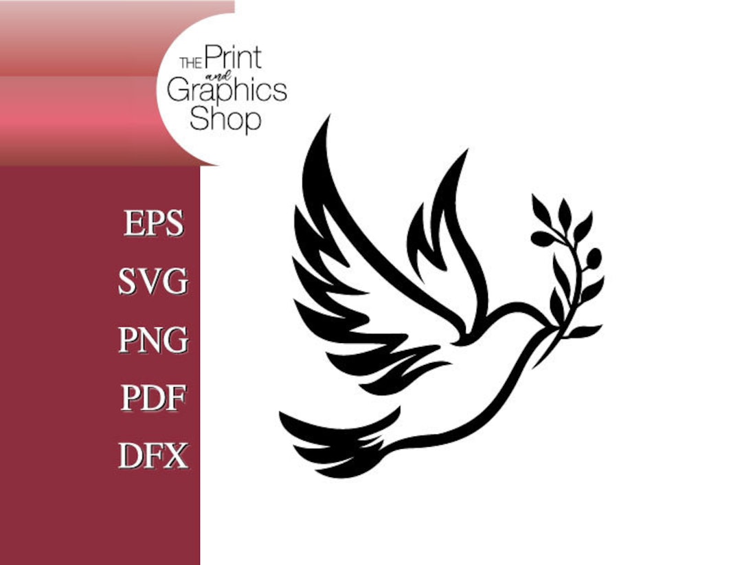 Peace Dove SVG, White Dove SVG, Peace Dove, Dove Clipart, Bird Clip Art ...