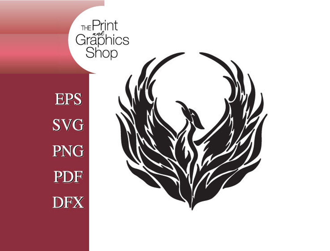 Phoenix SVG, Mythical Creature, Instant Download, Clipart, Digital ...