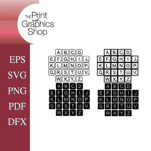 Scrabble Tiles, Clipart, Vector, Digital Download, Instant Download ...