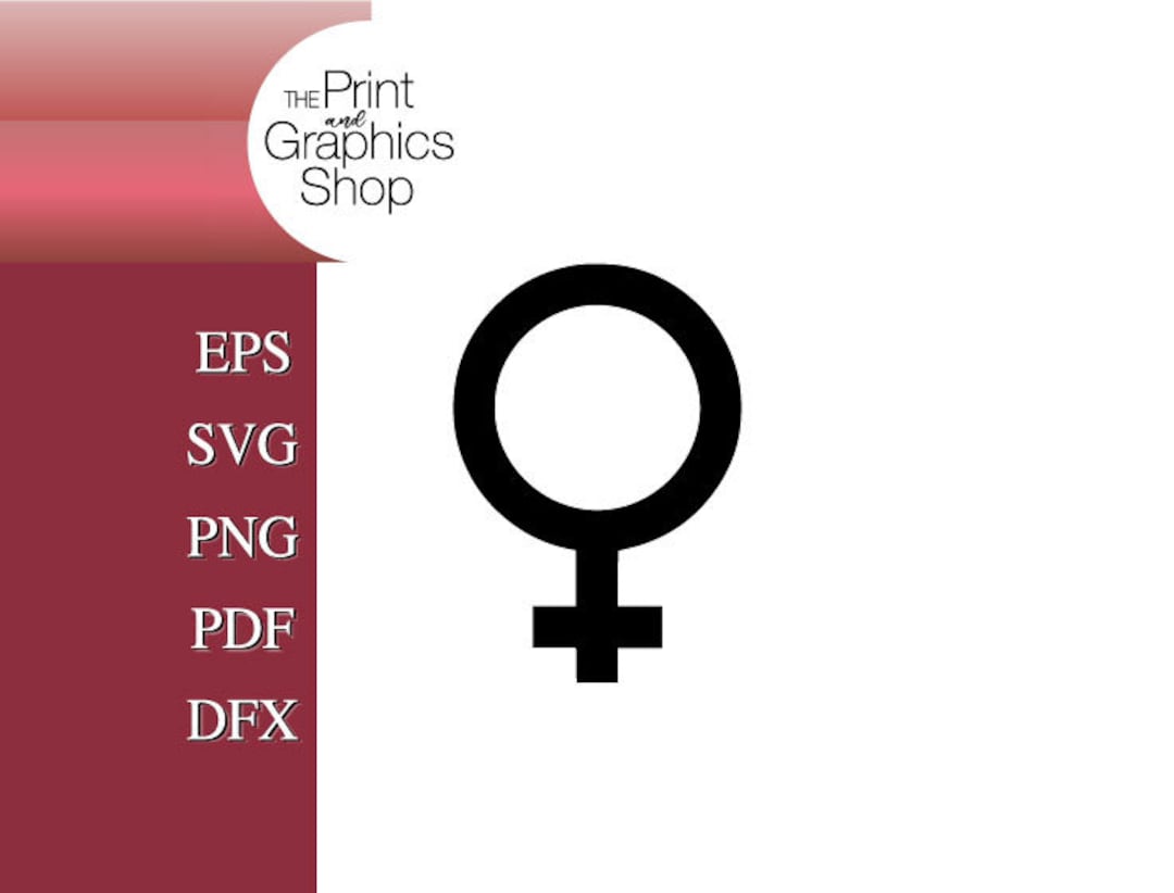 Female Gender Symbol, SVG, Gender Clipart, Gender Vector, Digital ...