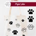 Paw Print SVG, Dog Paw Print Clipart, Paw Print Cut File, Dog Paw Print ...