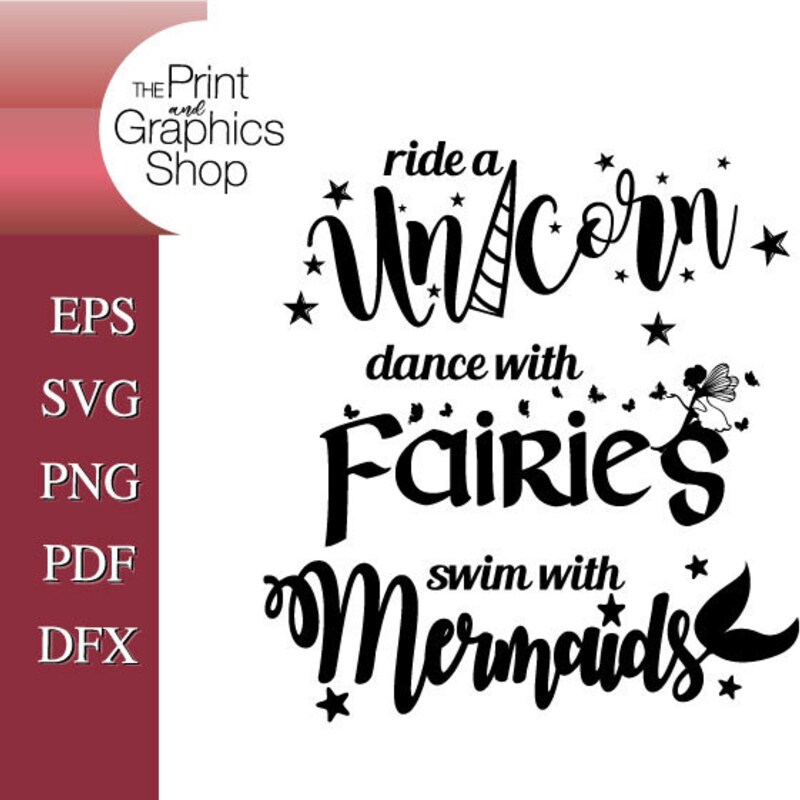 Unicorn, Fairies, Mermaids Svg - Etsy
