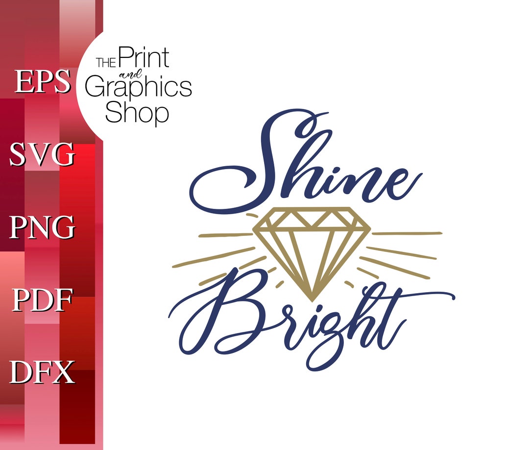 Shine Bright SVG Clipart Shine Bright Svg Vector Digital - Etsy